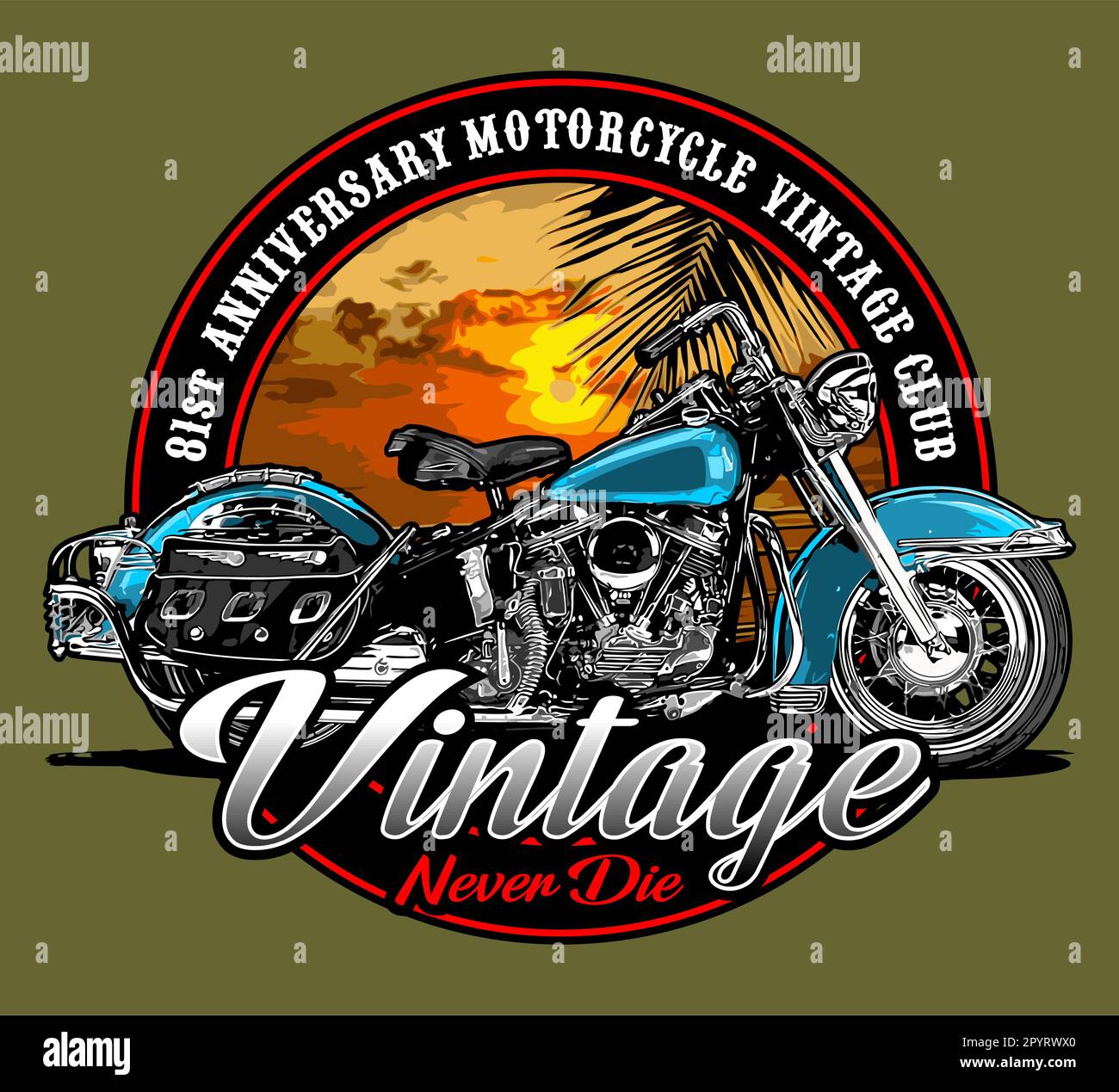 classic motorcycle vector template Stock Vector Image & Art - Alamy