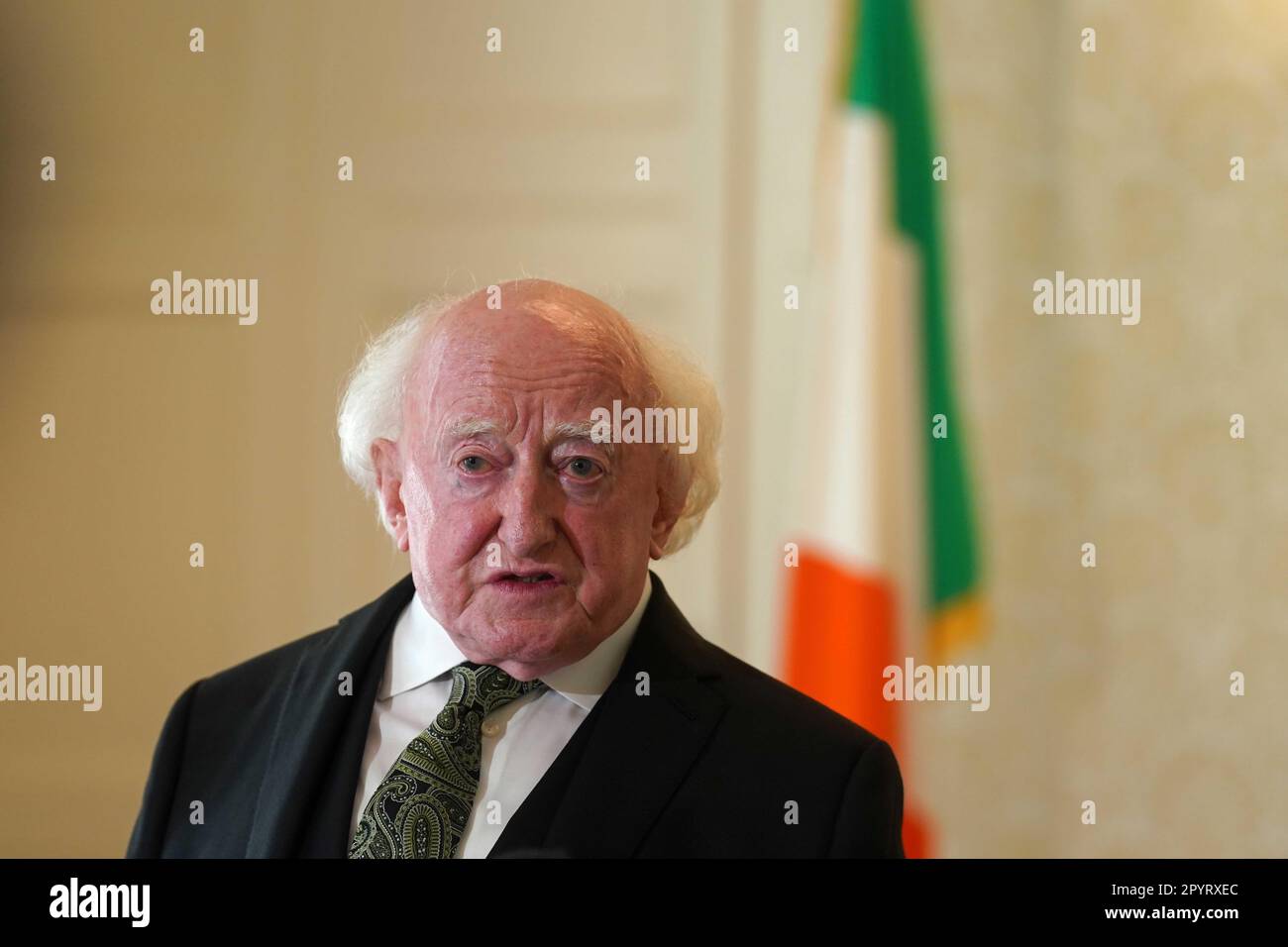 File photo dated 09/09/2022 of the Irish President Michael D. Higgins ...