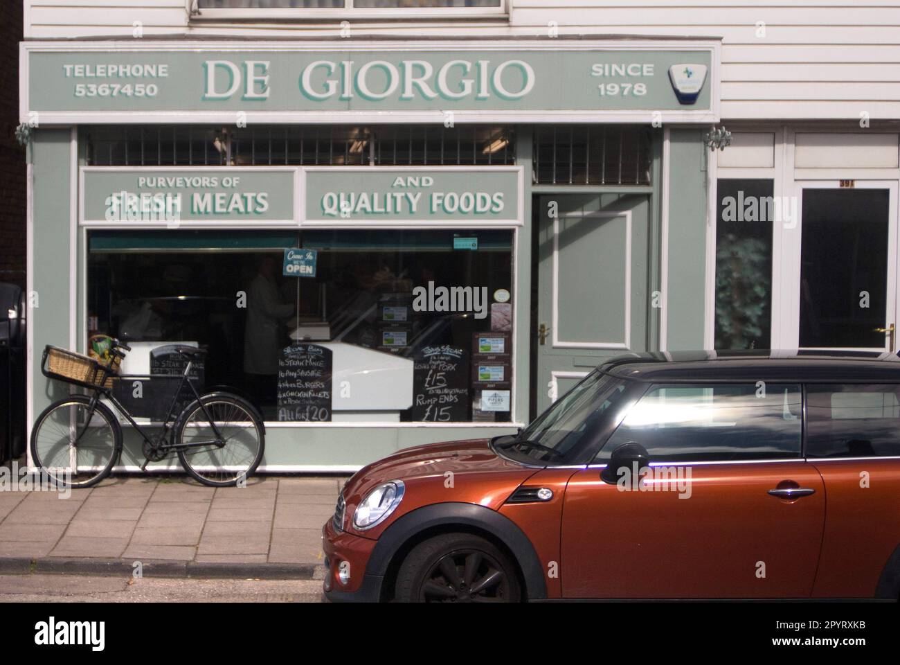 Butchers shop on Boldon Lane, Cleadon, South Tyneside Stock Photo - Alamy