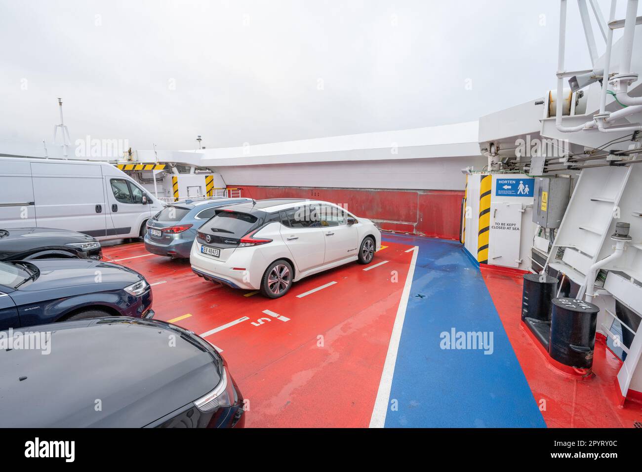 Vehicles aboard car ferry hi-res stock photography and images - Alamy