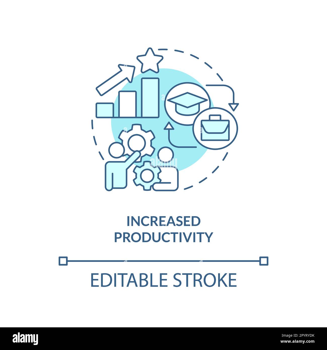 Productivity line art hi-res stock photography and images - Alamy