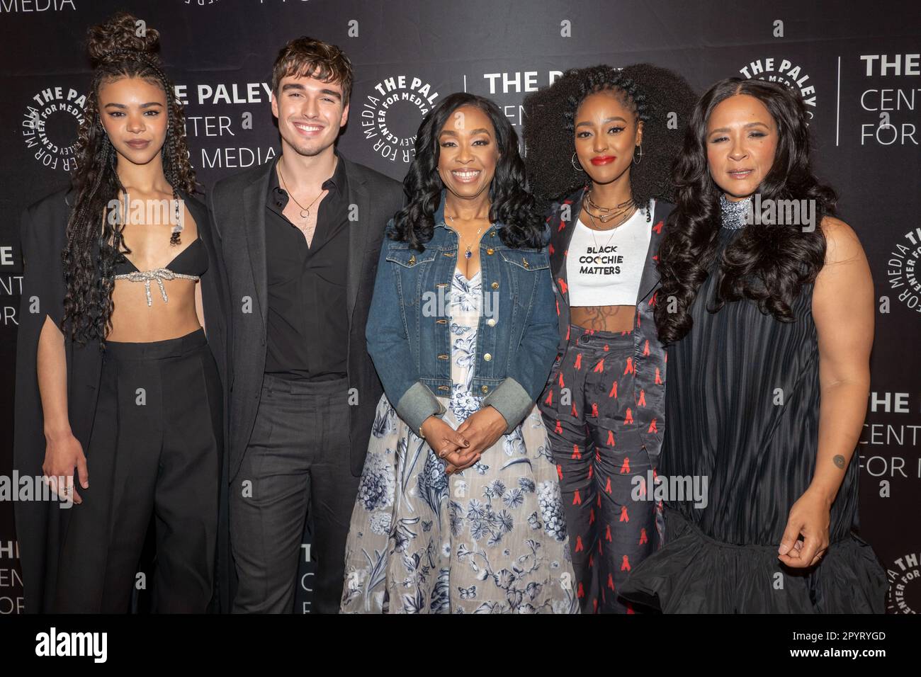 New York, United States. 04th May, 2023. (L-R) India Amarteifio, Corey ...