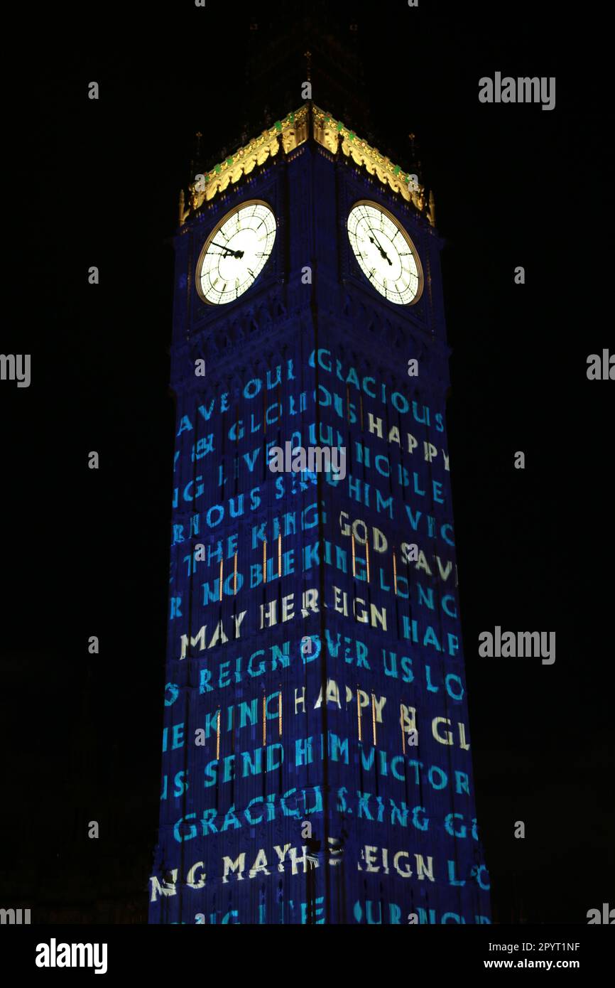 London, UK. 04 May 2023. London’s iconic Elizabeth Tower, commonly ...