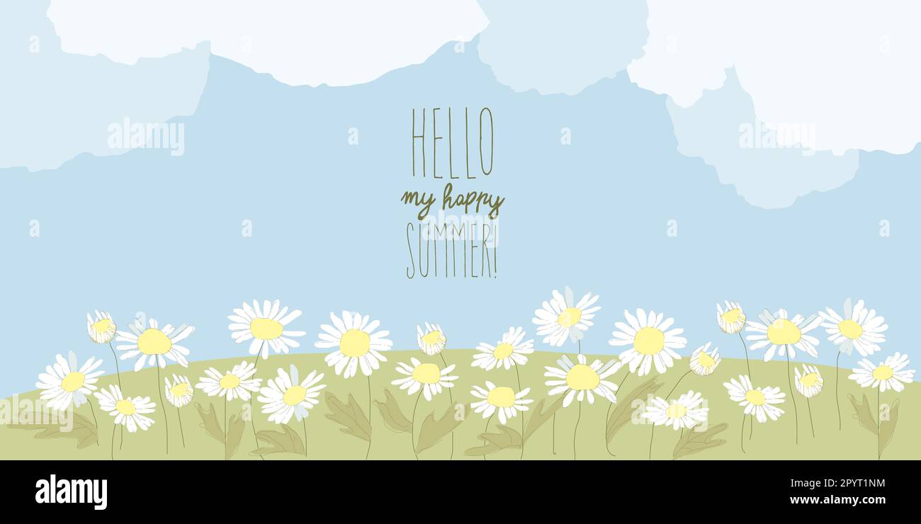 Meadow daisy on background Stock Vector Images - Alamy