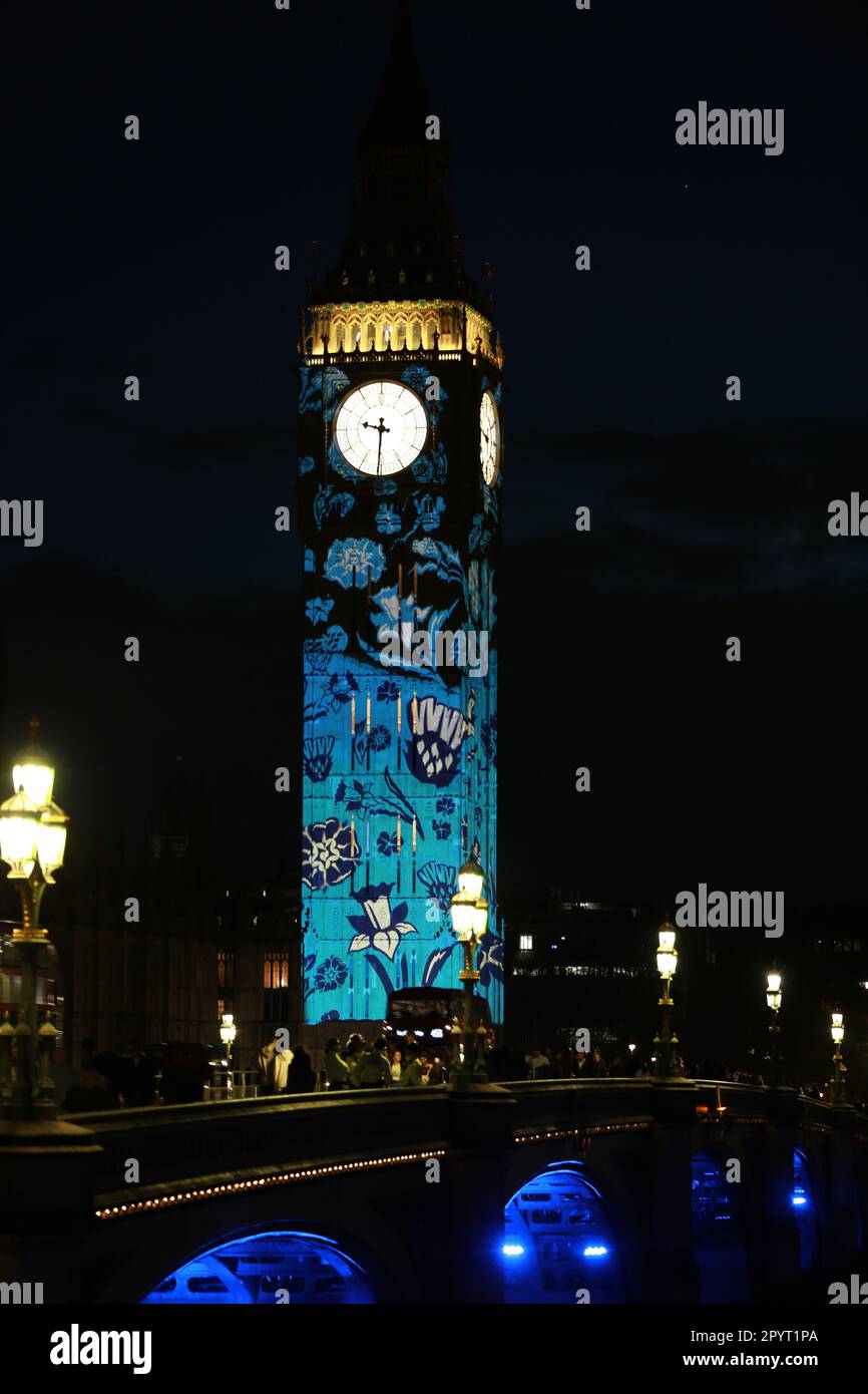 London, UK. 04 May 2023. London’s iconic Elizabeth Tower, commonly ...