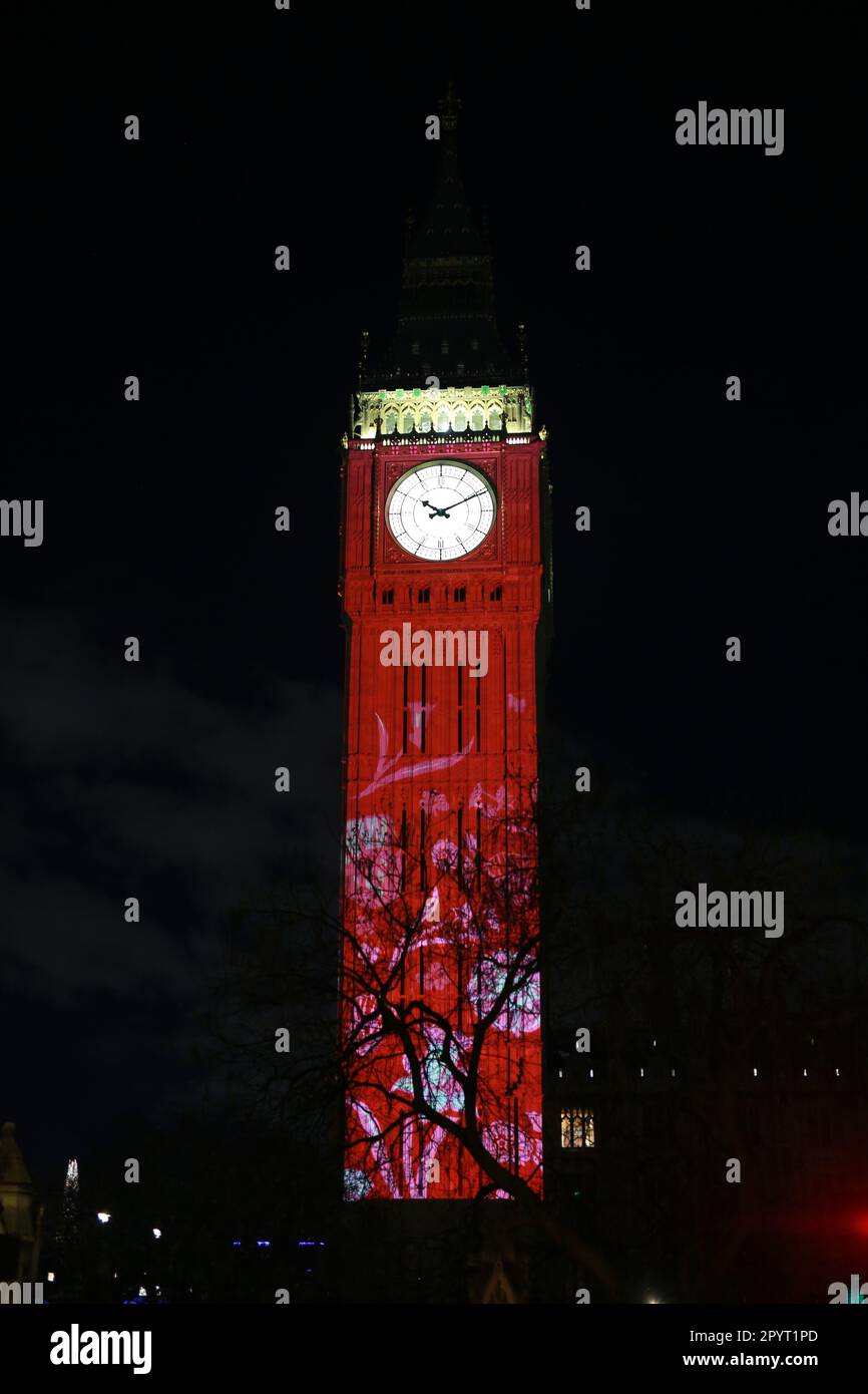 London, UK. 04 May 2023. London’s iconic Elizabeth Tower, commonly ...