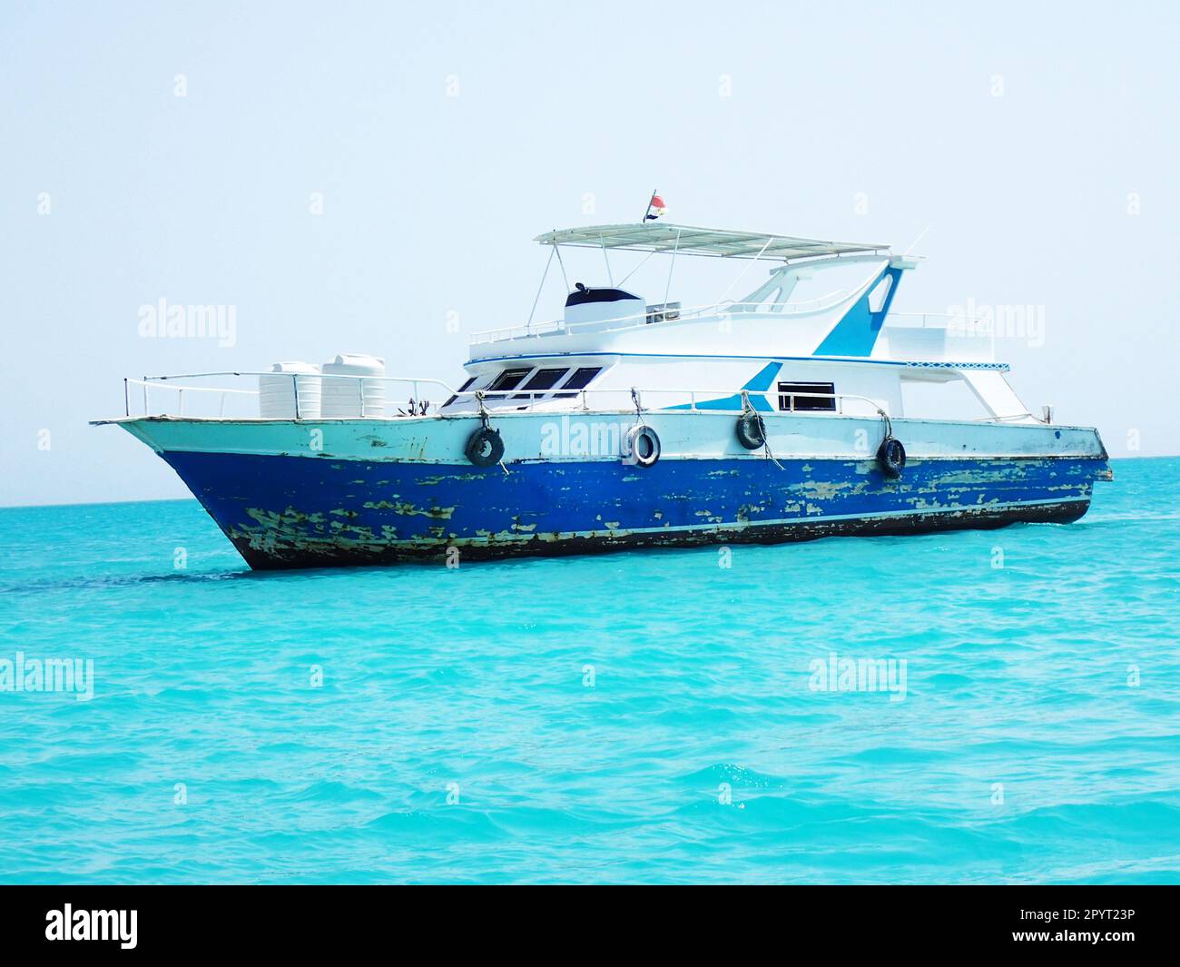 boat in the Egyptian sea as nice travel background Stock Photo - Alamy