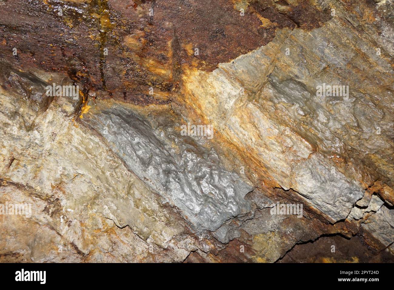 old graphite mine texture in the Cesky Krumlov Stock Photo - Alamy