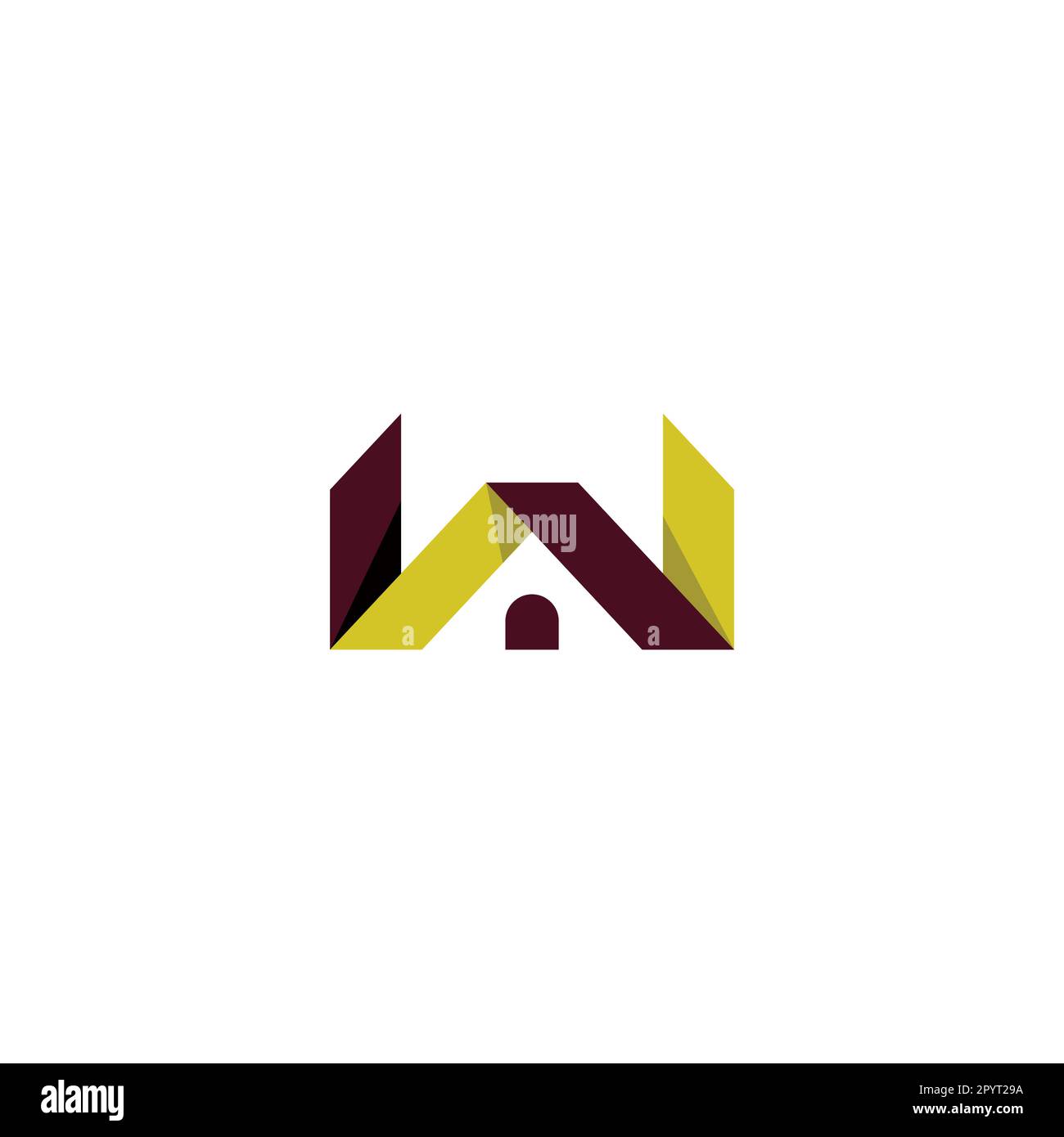 Letter W Home Logo Design. Initial W Real Estate Vector Stock Vector ...