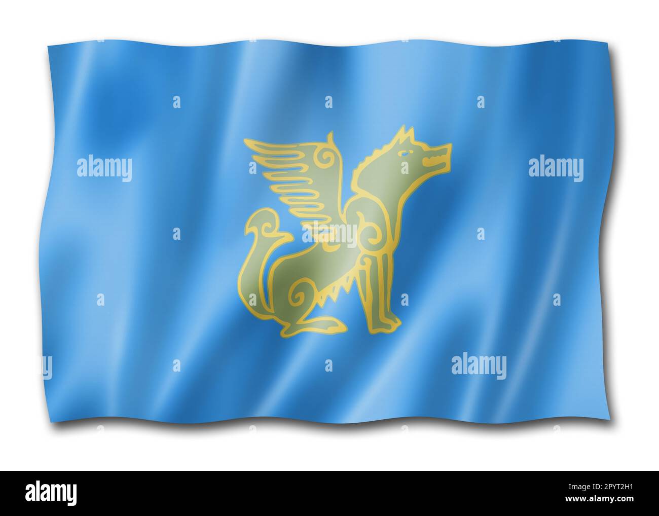 Nogay ethnic flag. 3D illustration Stock Photo - Alamy