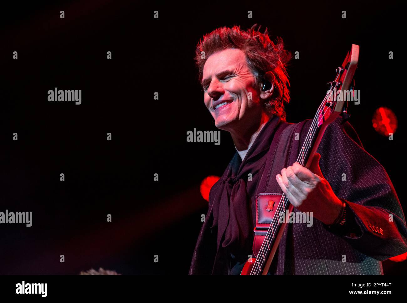 Leeds, UK. 4th May, 2023. John Taylor, bassist of British band Duran ...