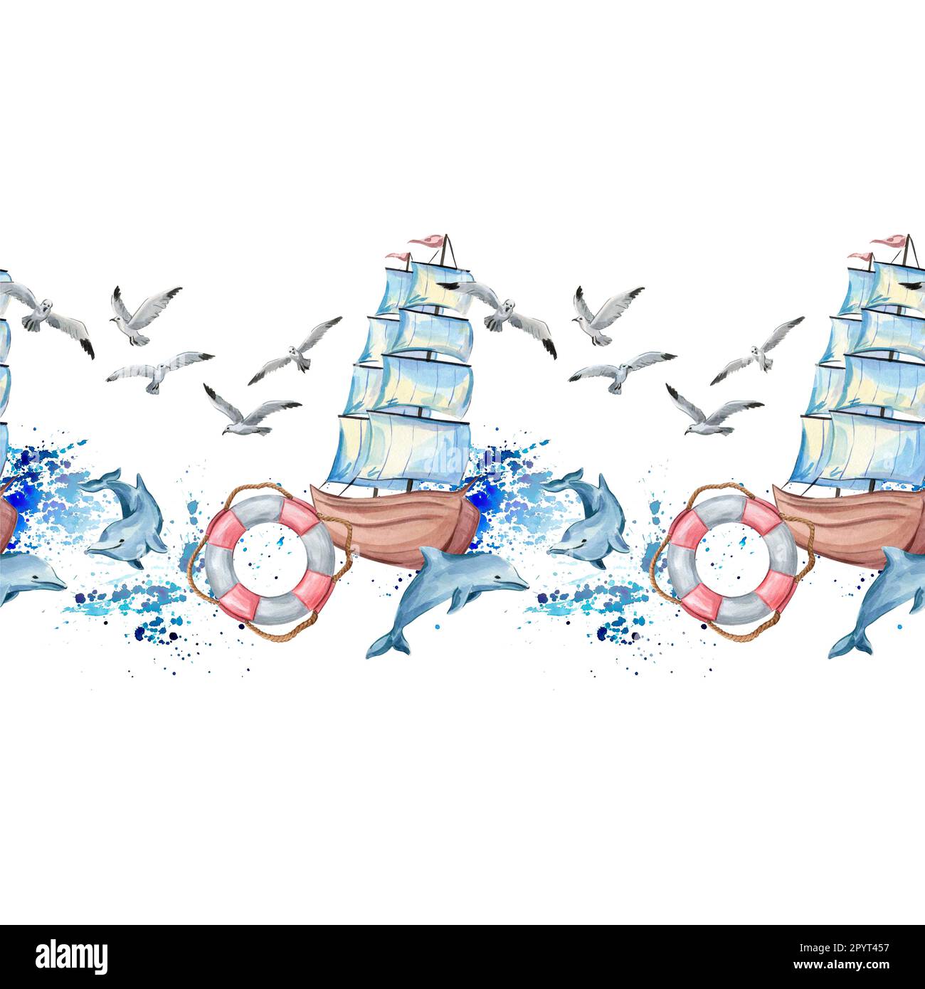 Seamless pattern border hi-res stock photography and images - Alamy