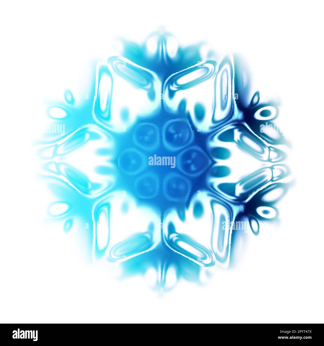 abstract snow flake isoleted on the white background Stock Photo - Alamy