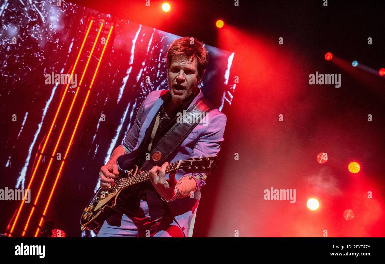 Leeds, UK. 4th May, 2023. Dominic Brown, guitarist of British band ...
