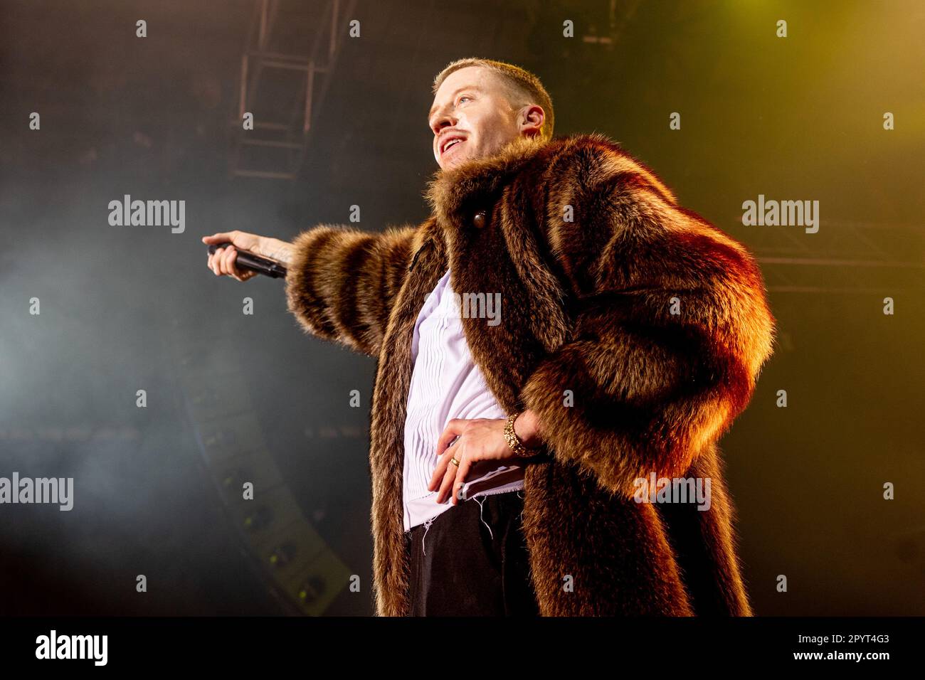 Macklemore in concert Stock Photo - Alamy