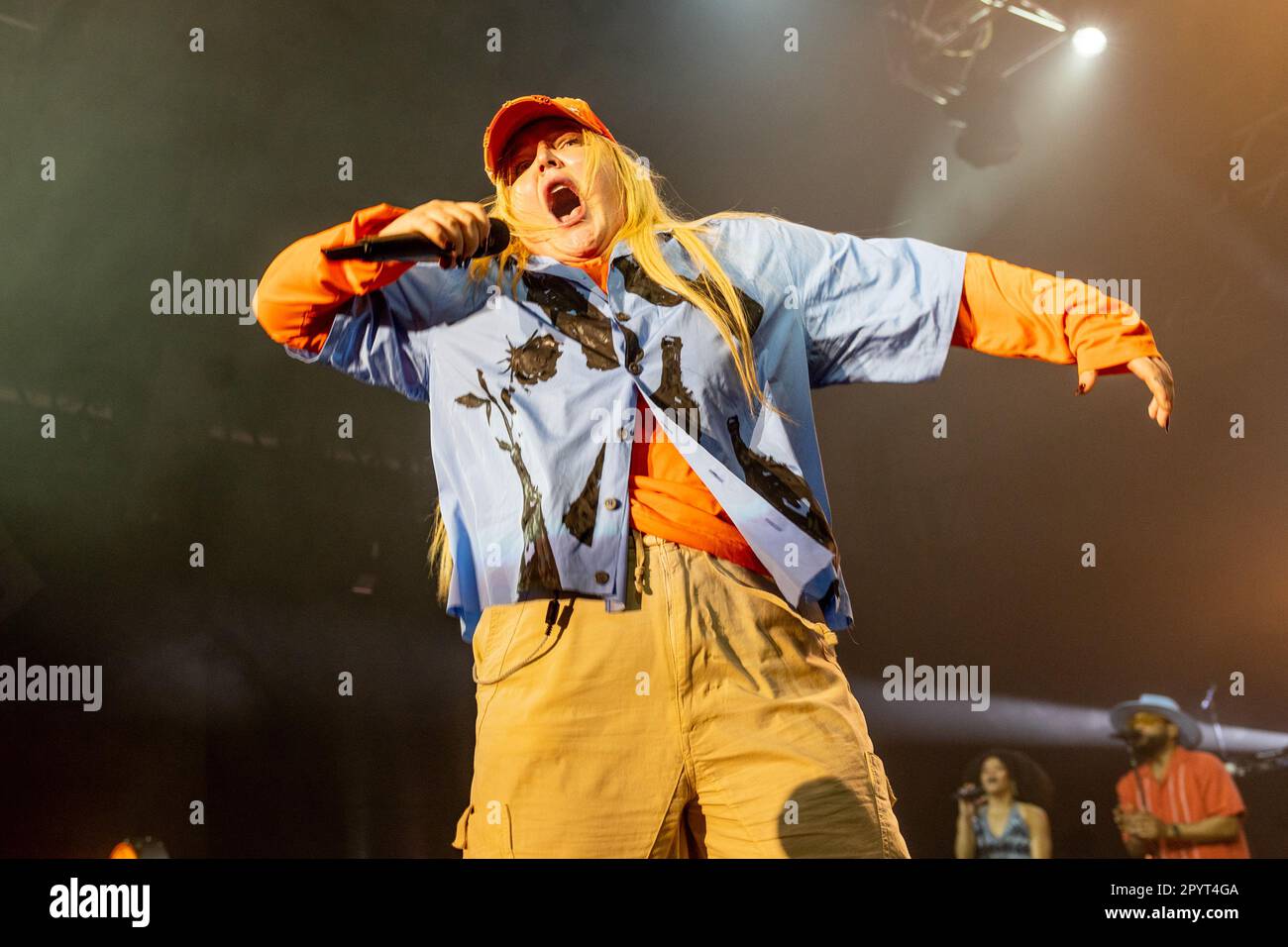 Macklemore in concert Stock Photo - Alamy