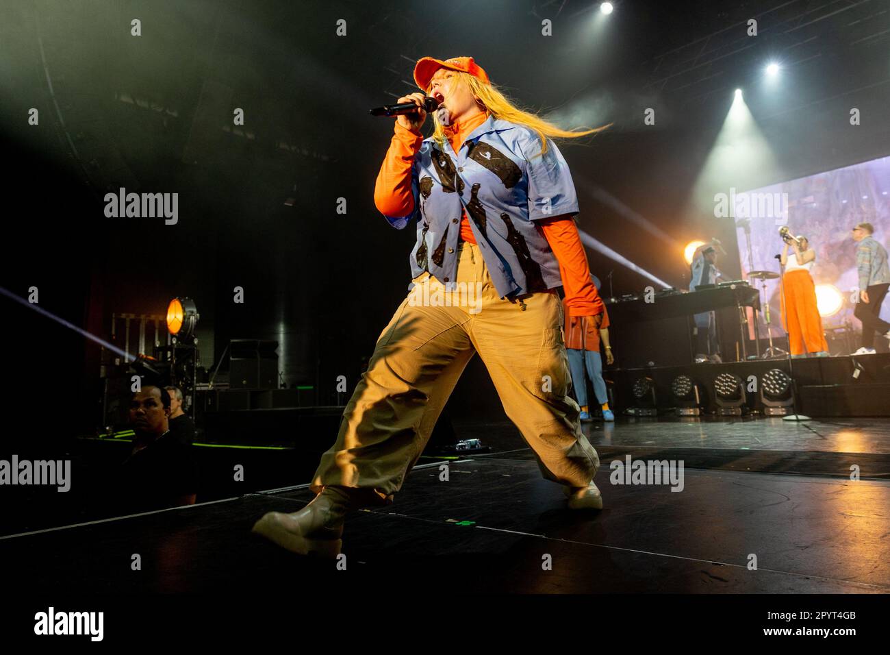 Macklemore in concert Stock Photo - Alamy