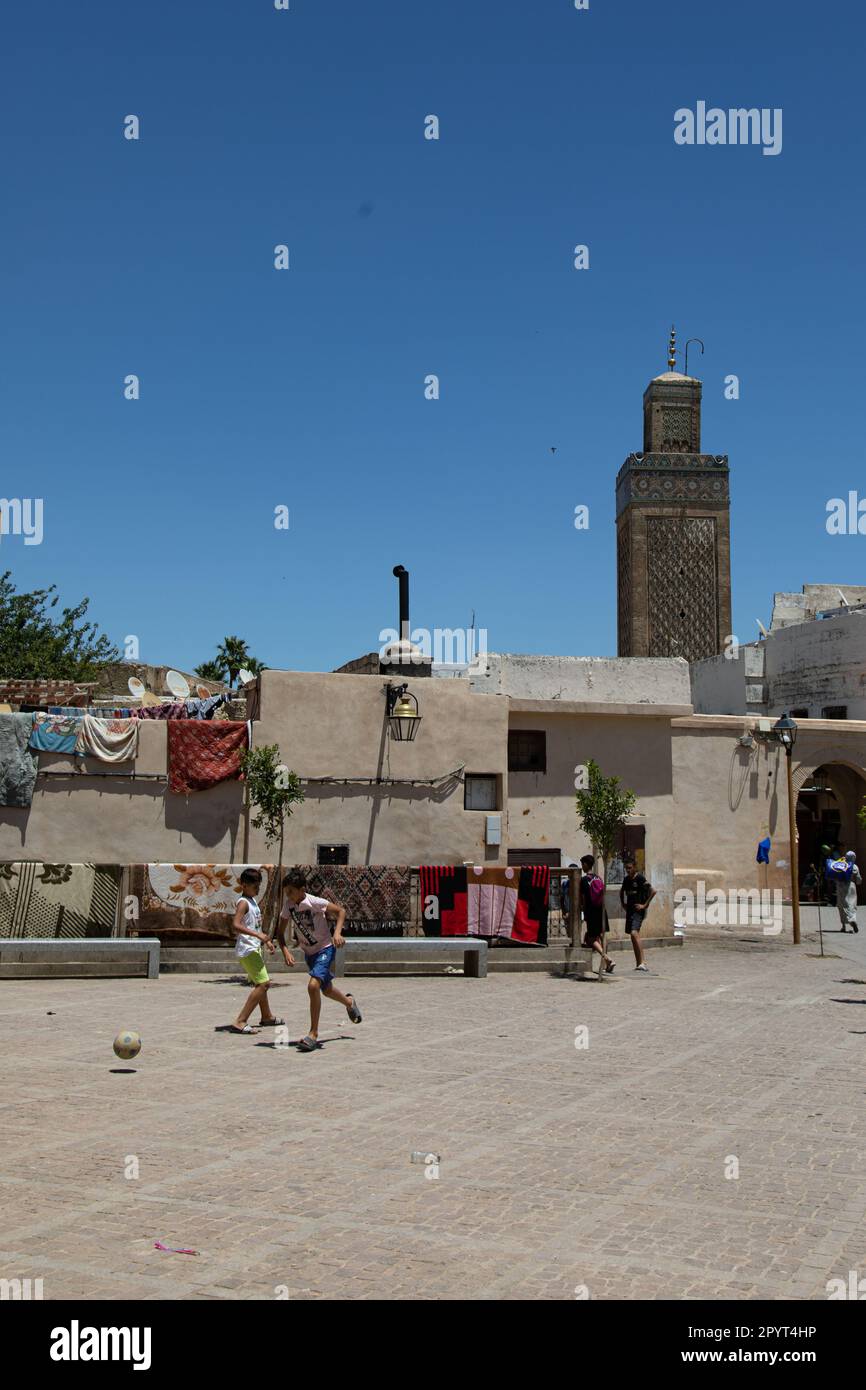 Fez, Morocco 2022: historical and traditional narrow streets of Fes el ...