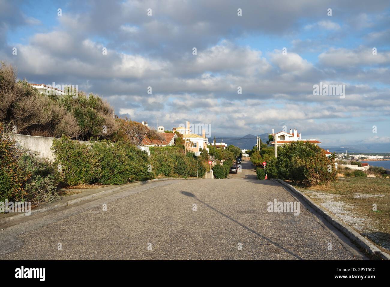 Street in Rafina city,Greece Stock Photo - Alamy