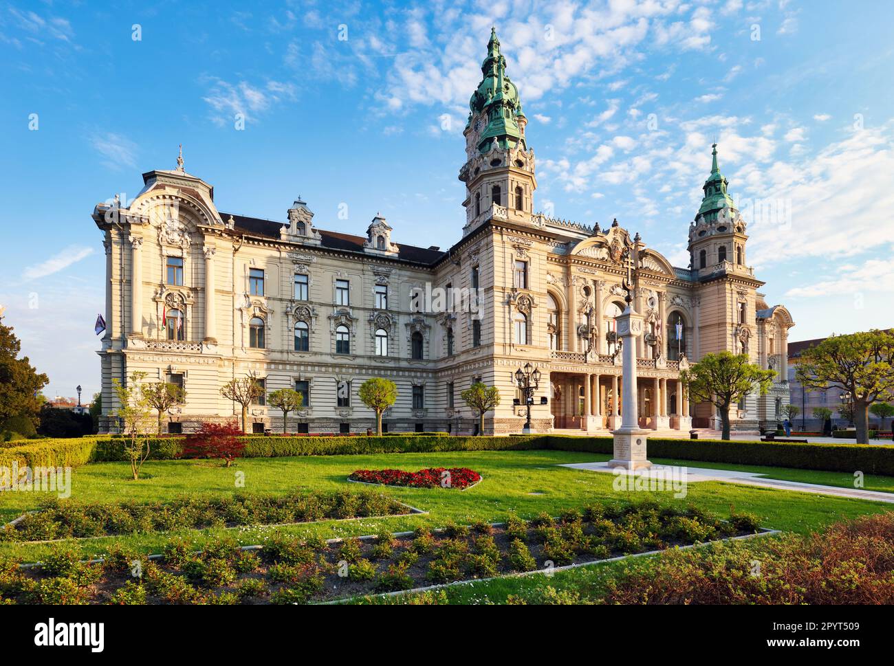 Hungary, Town hall of city Gyor Stock Photo - Alamy