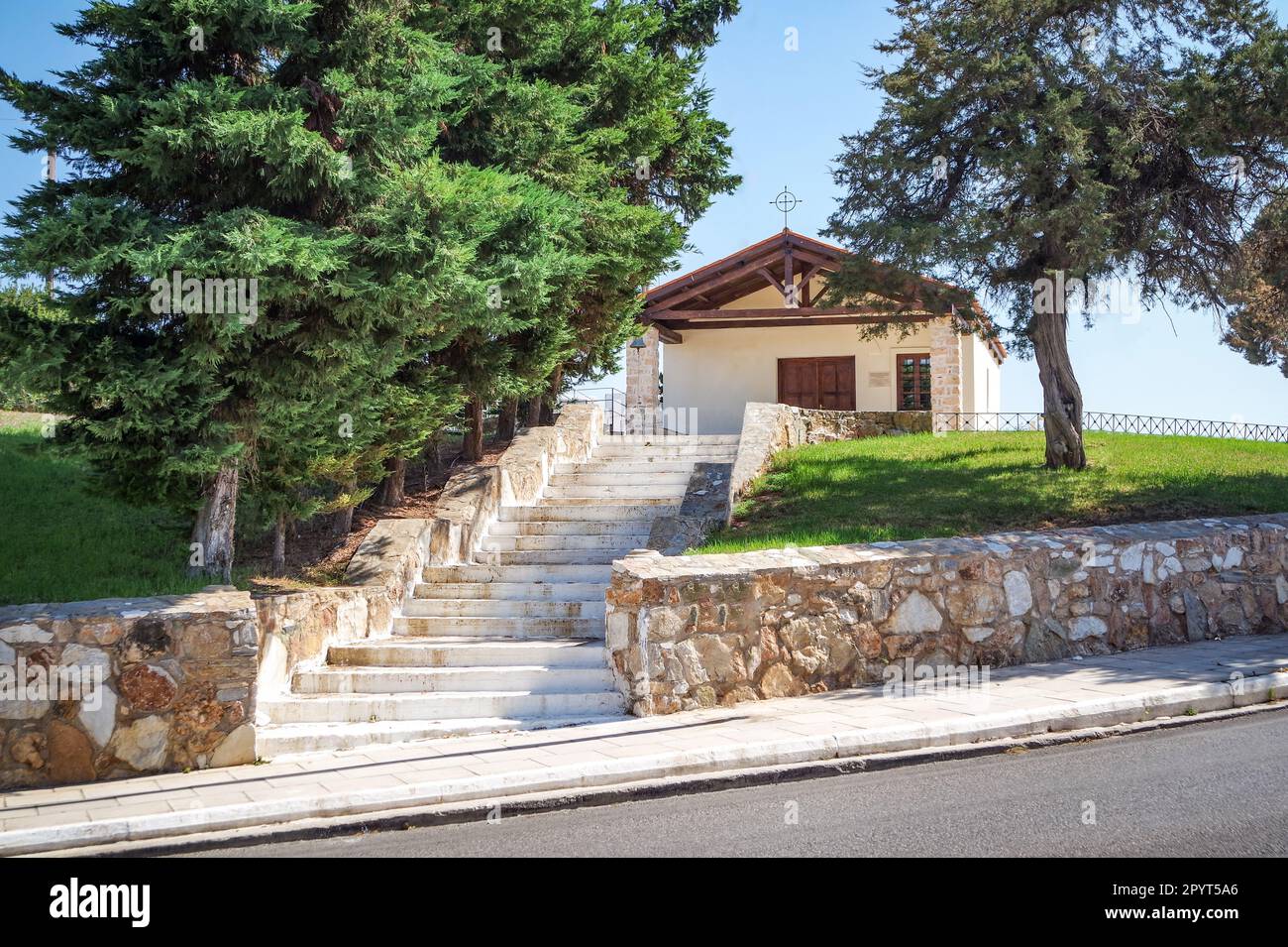 A small chapel at the main street in Rafina city,Greece Stock Photo - Alamy