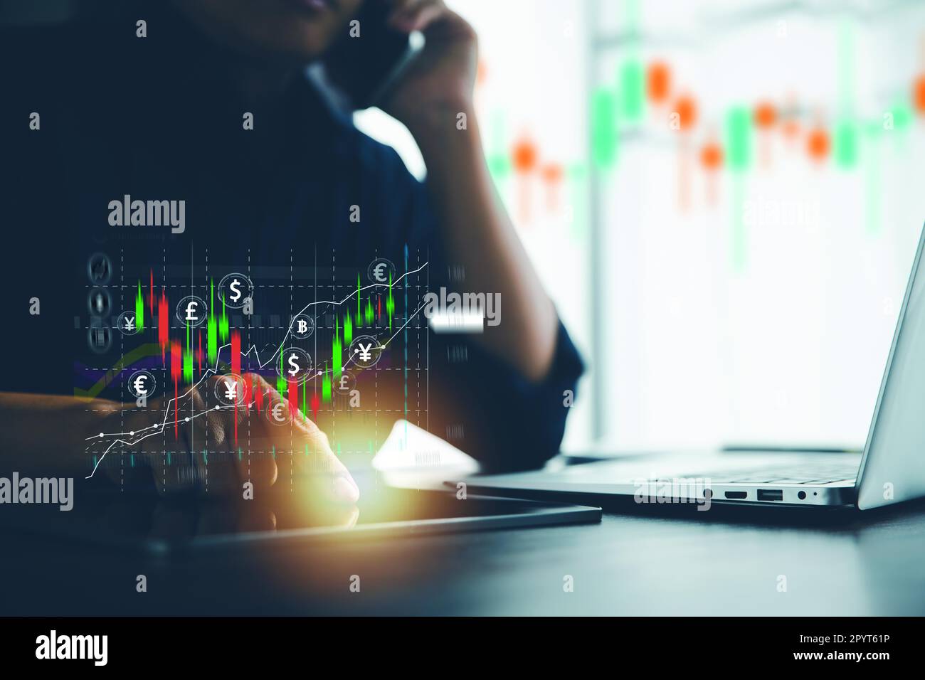 Stock business finance technology and investment concept. Stock Market ...