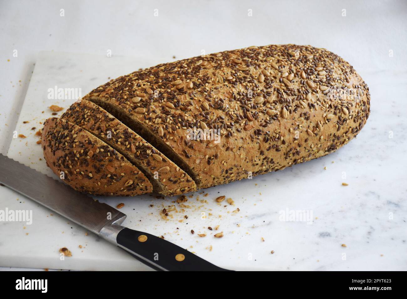 whole grain bread, homemade bread , bread sliced Stock Photo - Alamy
