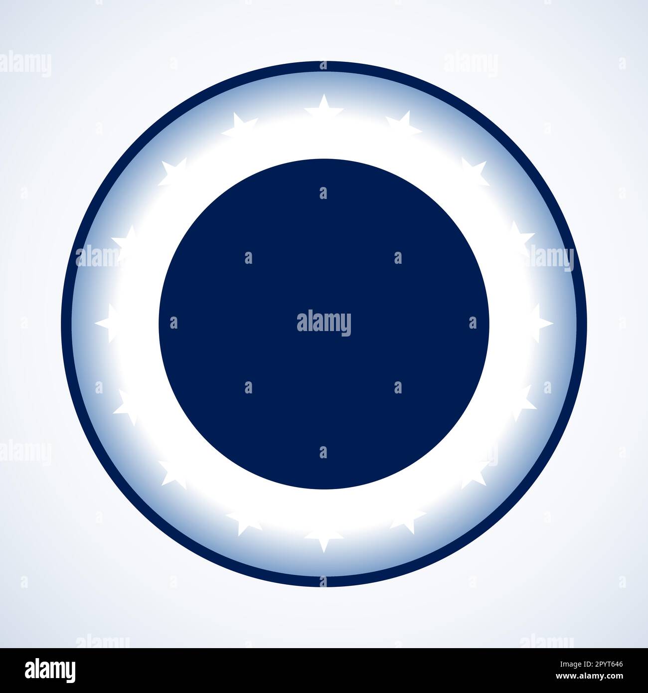Circle With Glowing Star. Vector Illustration Stock Vector Image & Art ...
