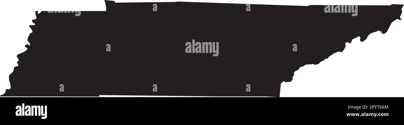 Physical map of tennessee Black and White Stock Photos & Images - Alamy