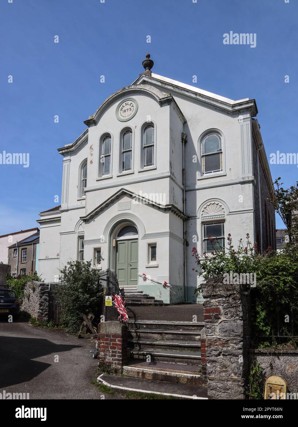 Upright image of The Wesley Methodist Church in the Cornish village of ...