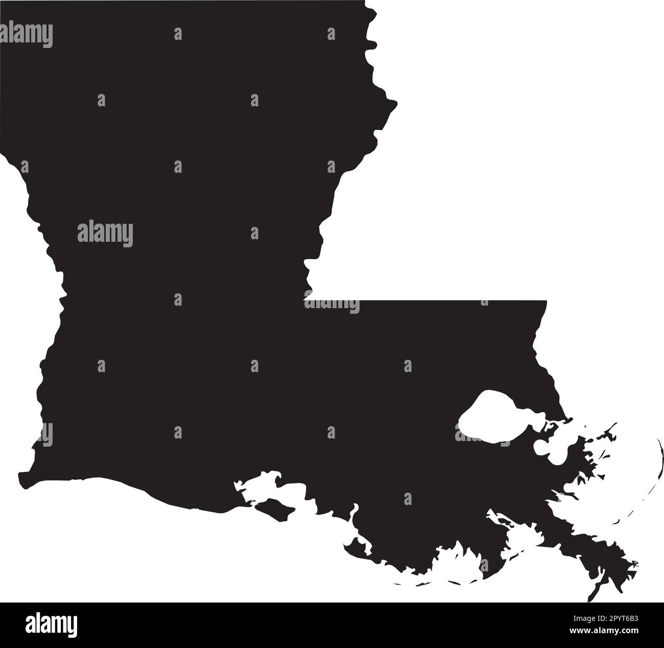 Physical map of louisiana hi-res stock photography and images - Alamy