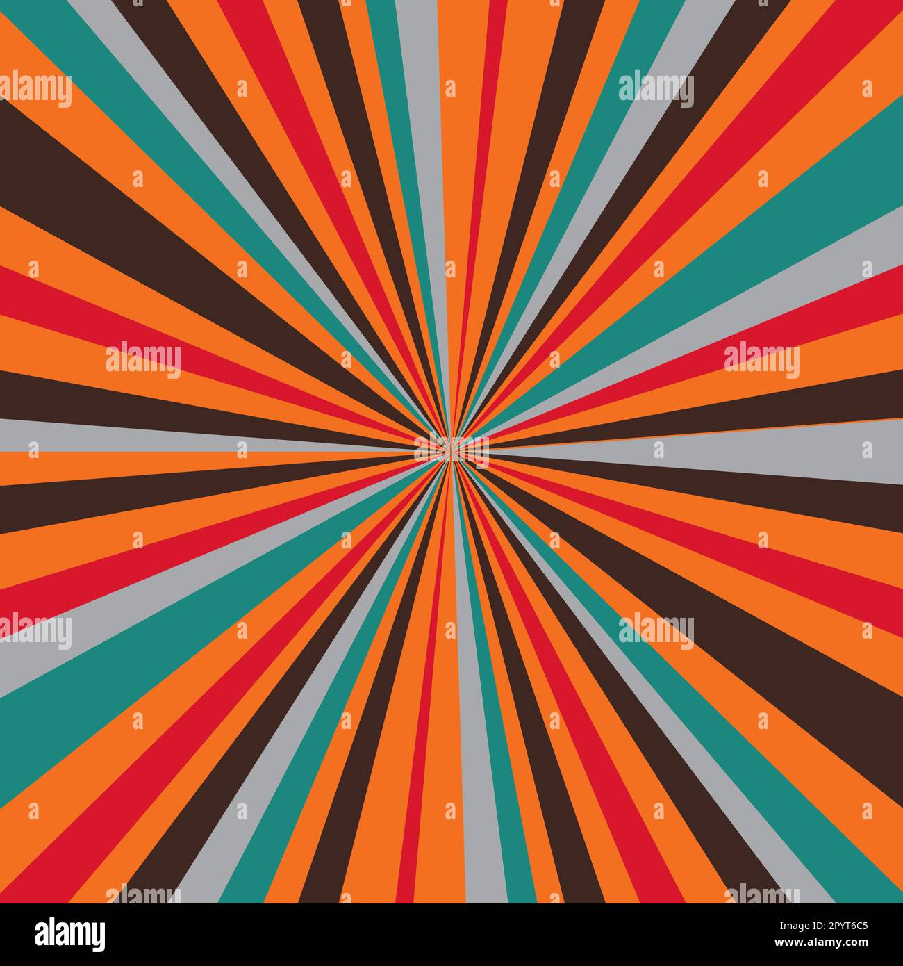 Retro Vintage Sunburst. Retro Background With Stripes Stock Vector ...