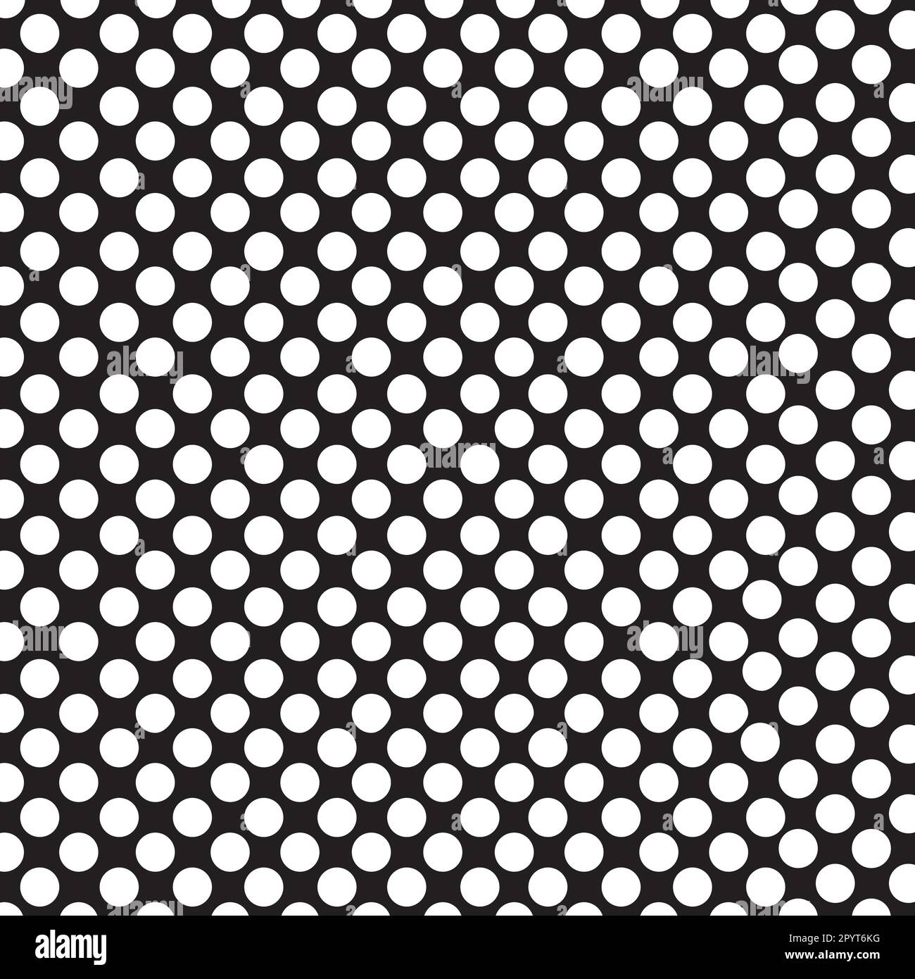Black And White Classic Polka Dot Pattern. White Polka Dots On A Black ...