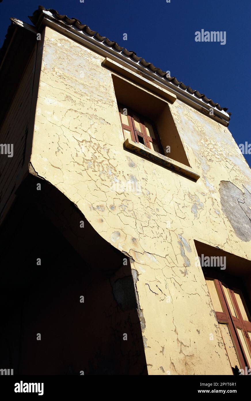 Greece, Northeastern Aegean, Lesvos island Molyvos town and castle ...