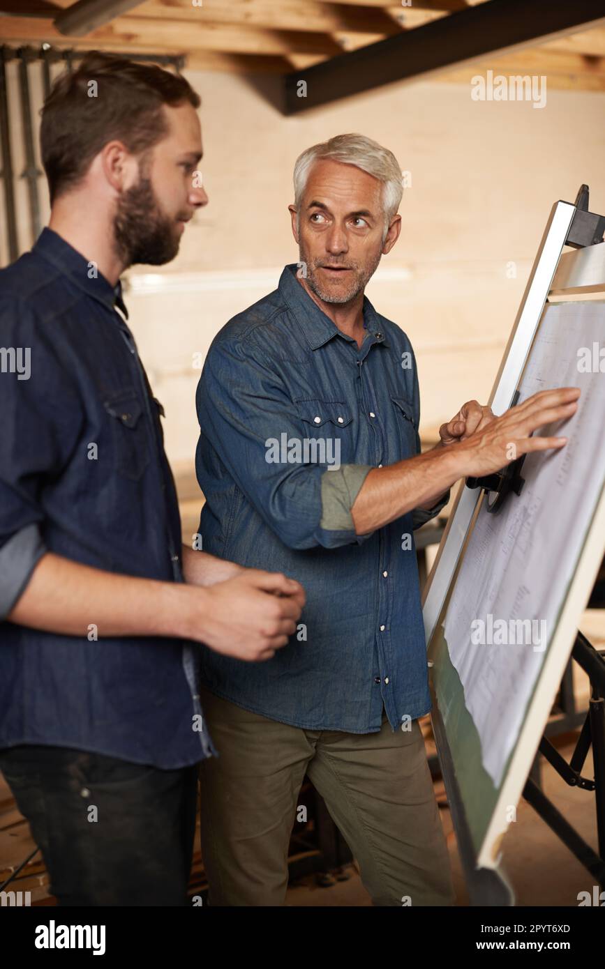 He really needs his right hand man. a father and son working on a ...