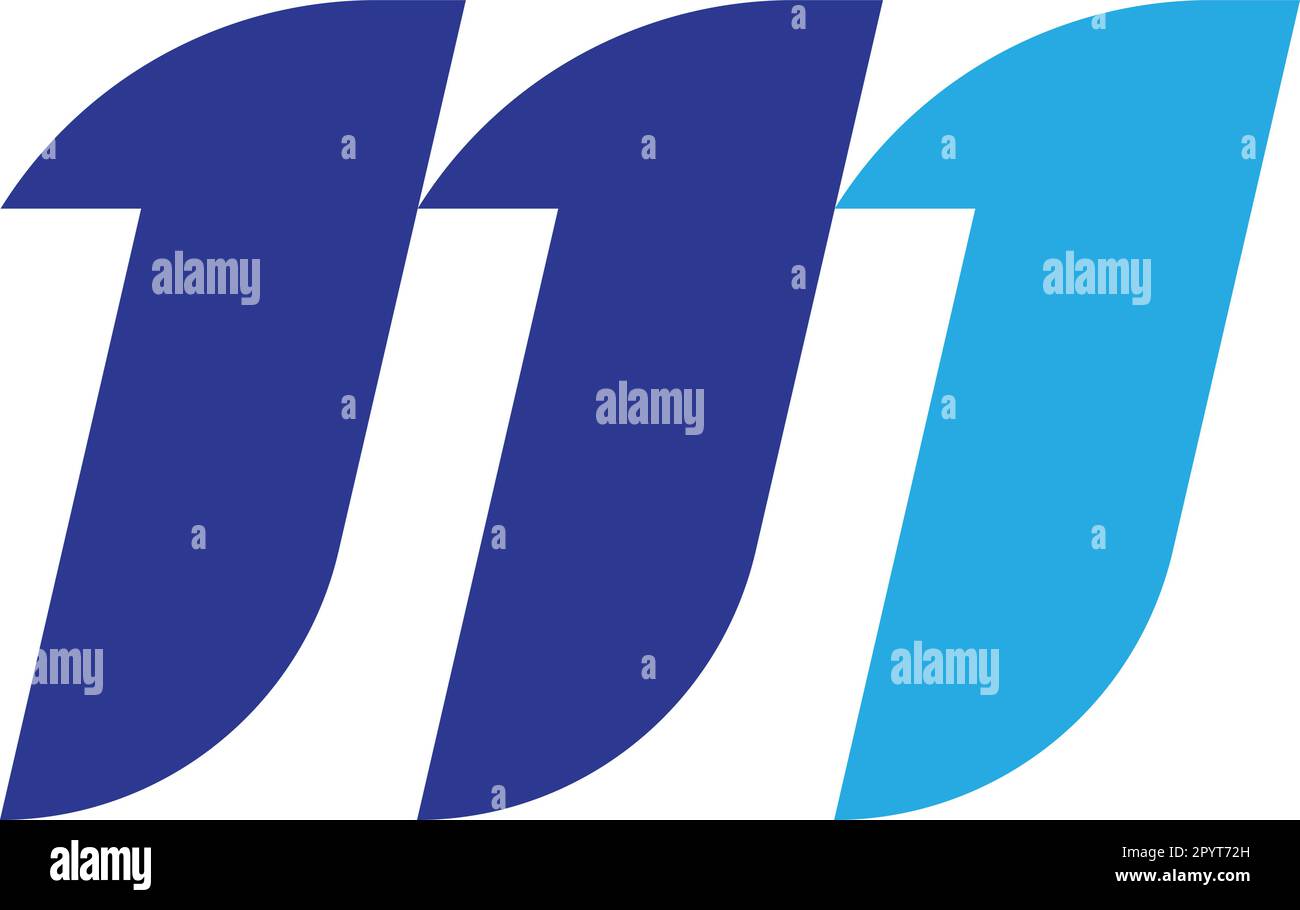 abstract modern M1 logo design. isolated on white background. vector ...