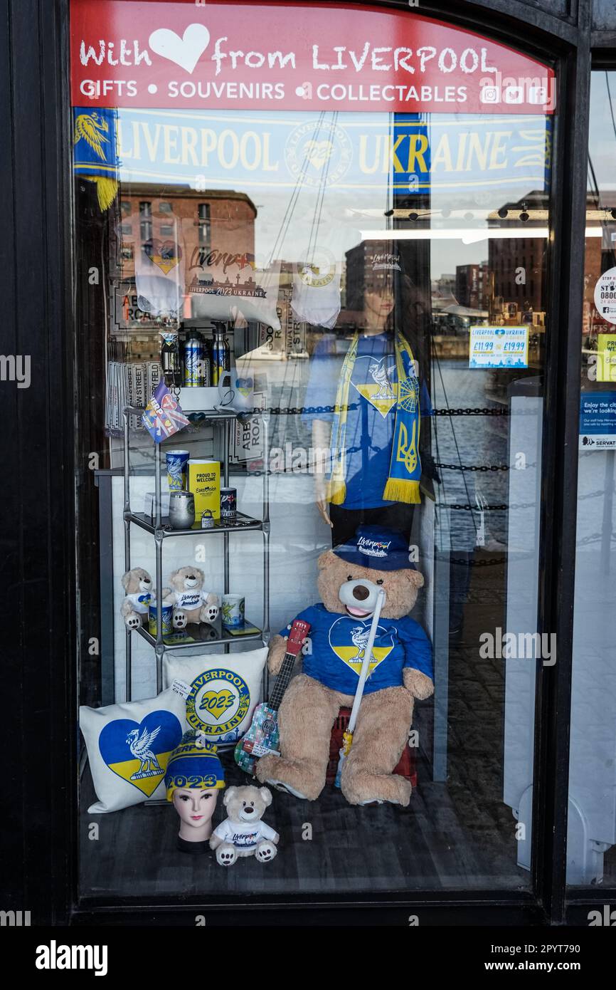 Patriotic hop window display celebrating the coronation of Charles III ...