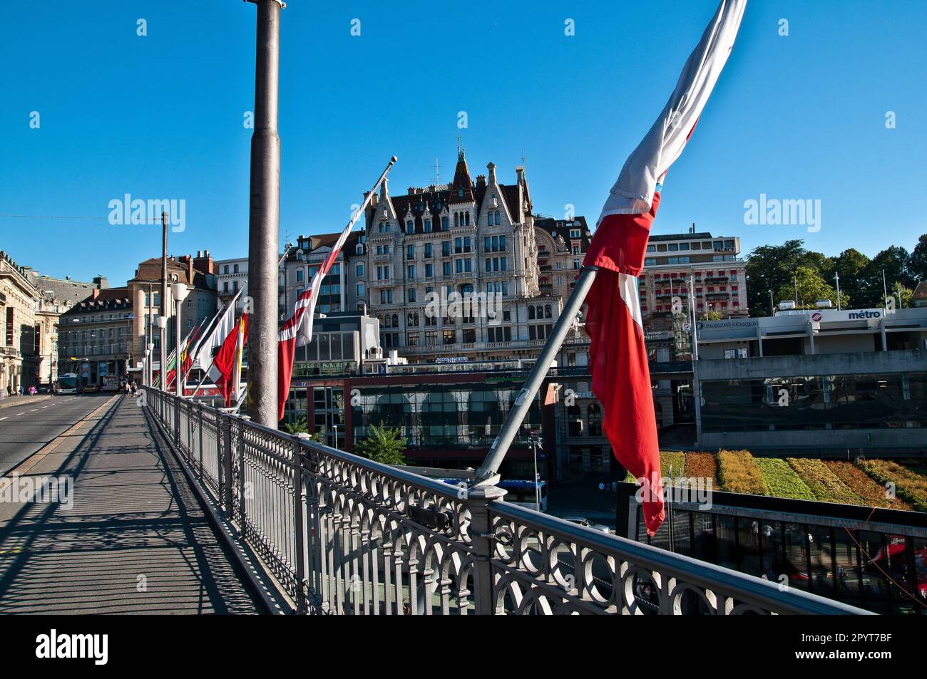 Grand Pont in Lausanne in Vaud Switzerland Stock Photo - Alamy