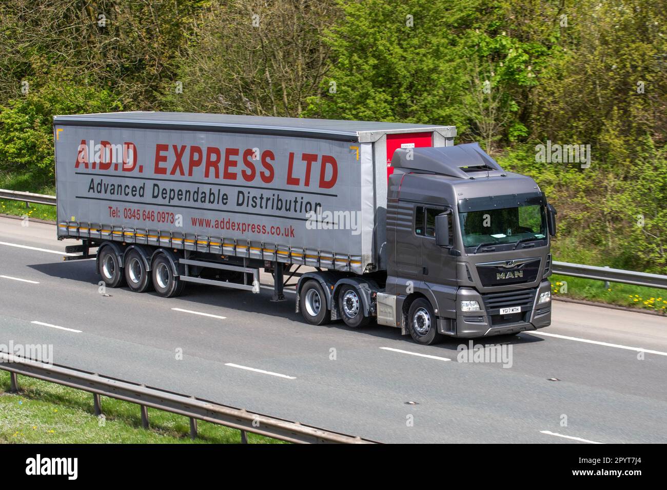 A.D.D. EXPRESS, Advanced Dependable Distribution MAN HGV; travelling on ...