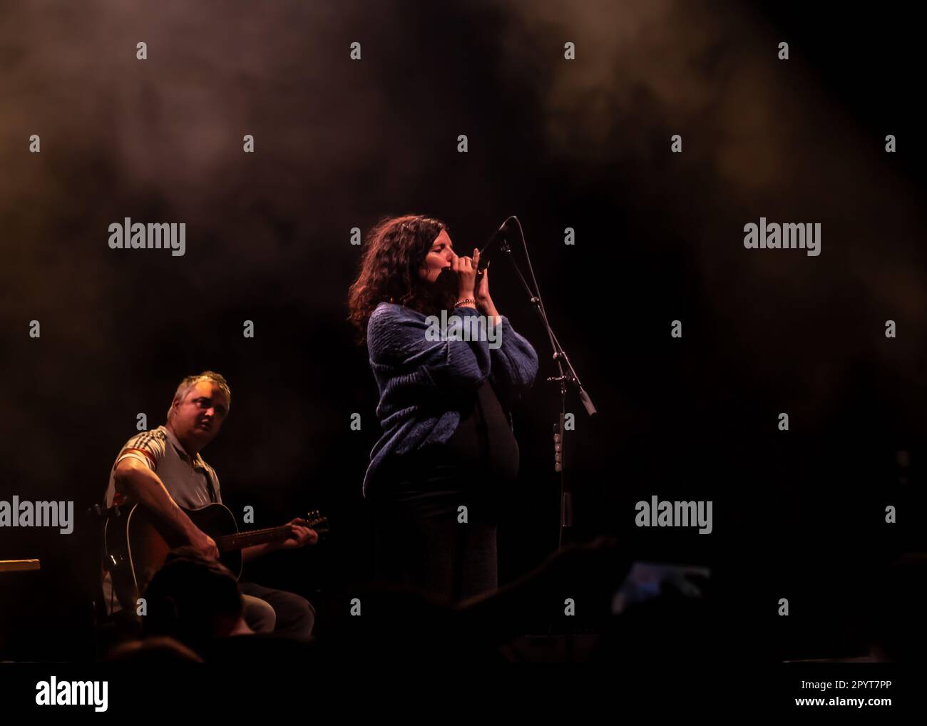 Birmingham, UK.04th May 2023. Peter Doherty on stage with heavily ...