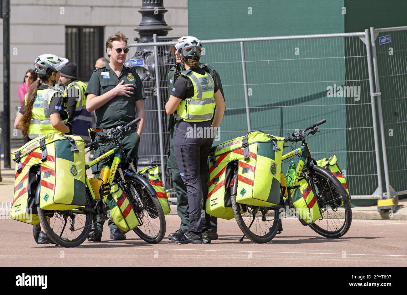 London, England, UK. London Ambulance Service Cycle Responders ...