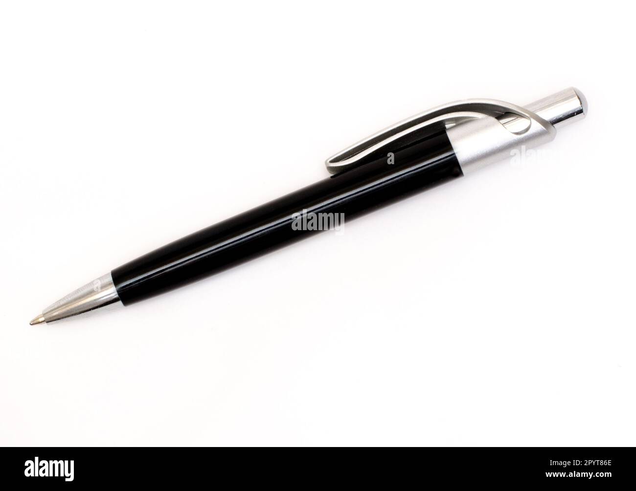 metal-plastic pen isolated on white background Stock Photo - Alamy