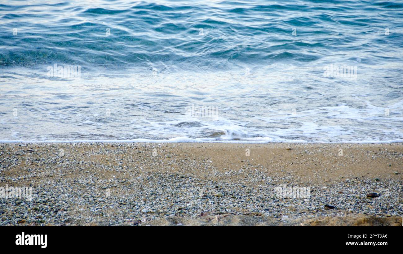 waves on the beach.Natural backgrounds Stock Photo - Alamy