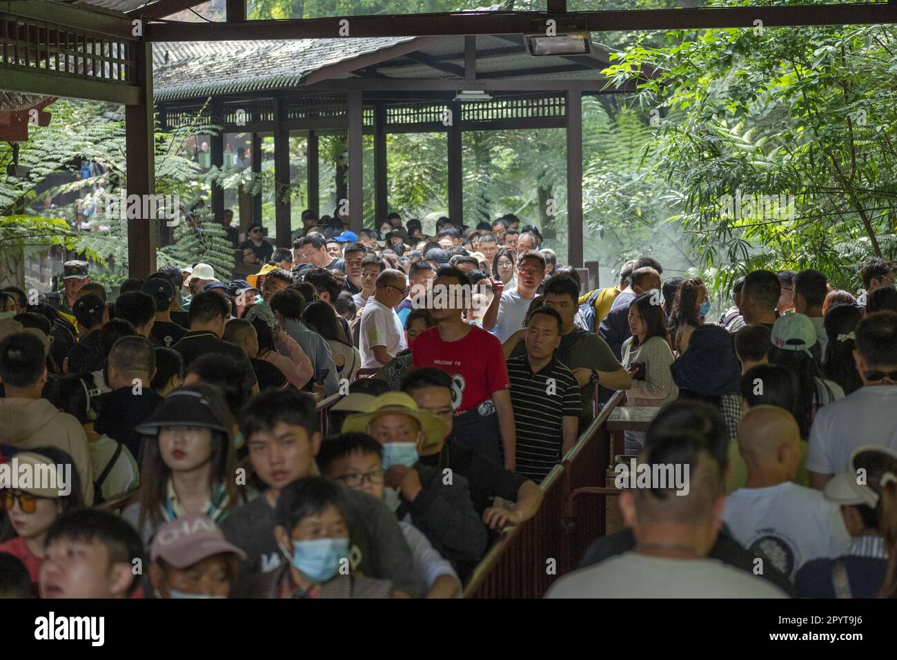**CHINESE MAINLAND, HONG KONG, MACAU AND TAIWAN OUT** Tourists visit ...