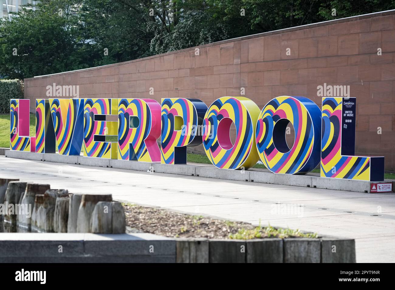 Eurovision sign Liverpool Stock Photo - Alamy
