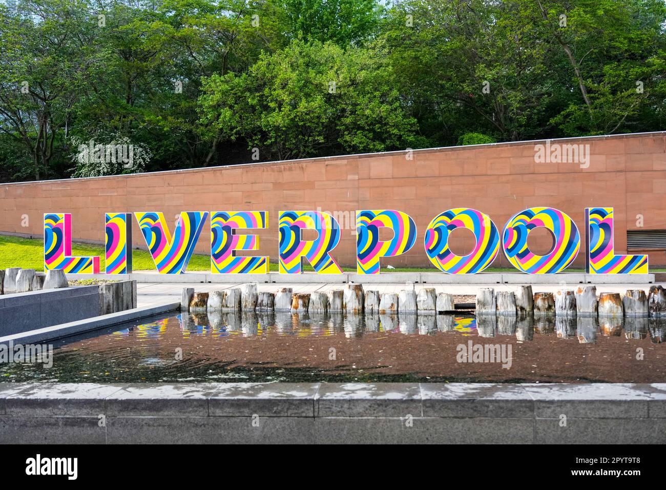 Liverpool eurovision sign hi-res stock photography and images - Alamy