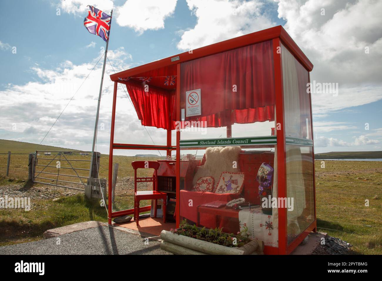 Decorated bus shelter hi-res stock photography and images - Alamy