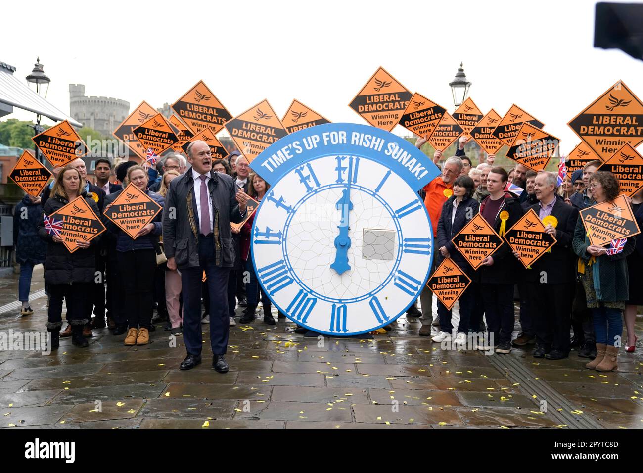 Leader of the Liberal Democrats Sir Ed Davey in Windsor, Berkshire ...