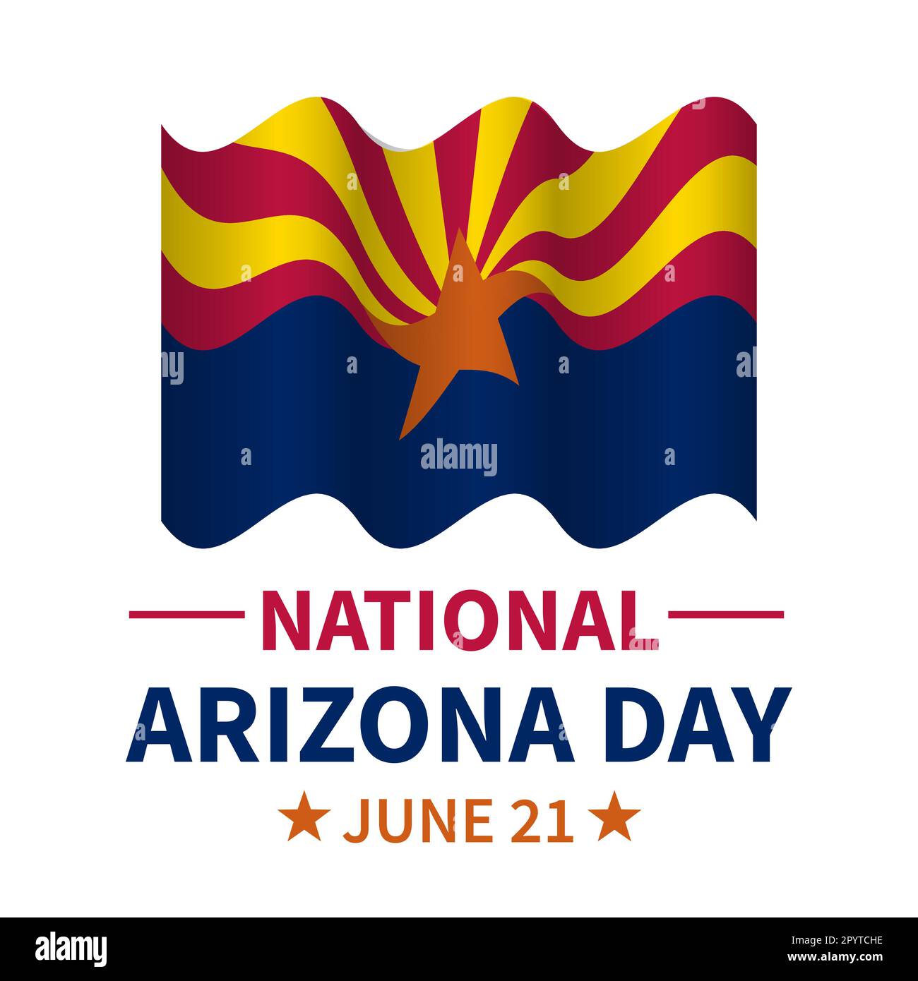 Arizona Day banner. Holiday celebration on June 21. Vector template for ...