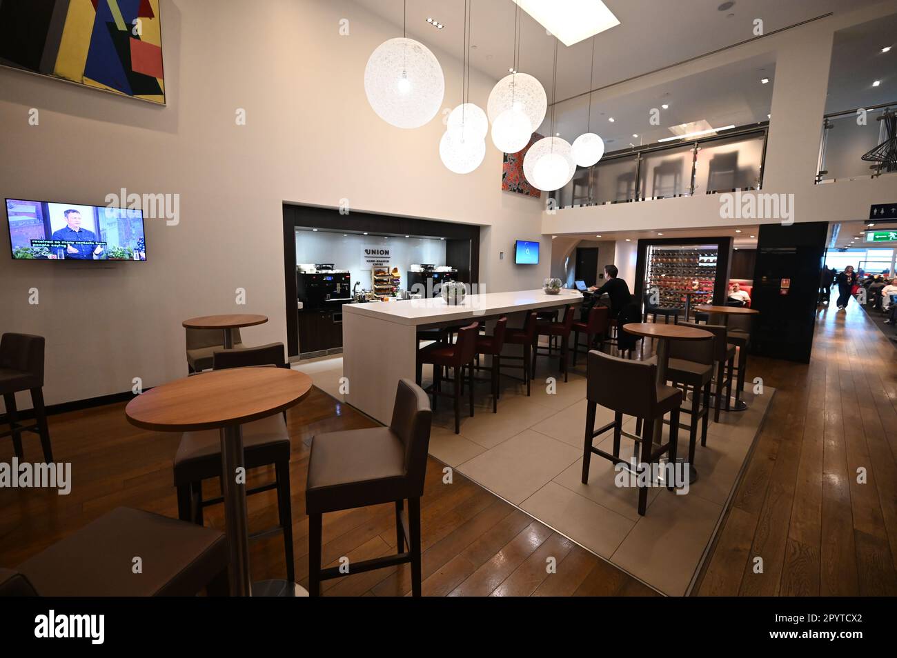 British Airways Club lounge at LGW Stock Photo - Alamy